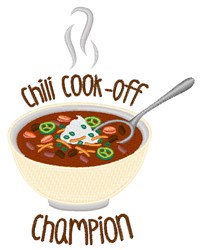 Chili Champion Embroidery Design | EmbroideryDesigns.com