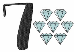 7 Diamonds Embroidery Design | EmbroideryDesigns.com