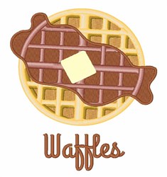 Waffles Embroidery Design | EmbroideryDesigns.com