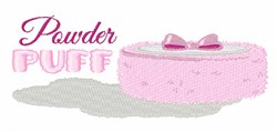Powder Puff Embroidery Design | EmbroideryDesigns.com