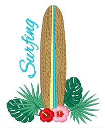 Surfing Embroidery Design | EmbroideryDesigns.com