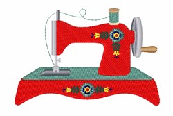 Vintage Sewing Machine Embroidery Design | EmbroideryDesigns.com