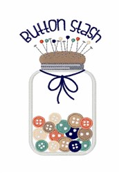 Button Stash Embroidery Design | EmbroideryDesigns.com