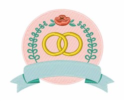 Wedding Rings Embroidery Design | EmbroideryDesigns.com