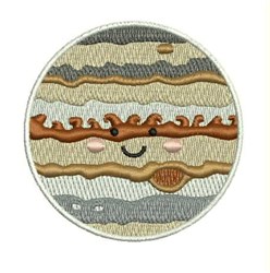 Planet Jupiter Embroidery Design | EmbroideryDesigns.com
