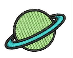Planet Saturn Embroidery Design | EmbroideryDesigns.com