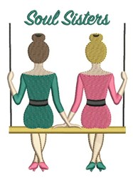 Soul Sisters Embroidery Design | EmbroideryDesigns.com