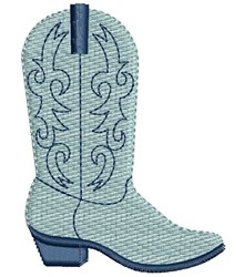 Cowboy Boot Embroidery Design | EmbroideryDesigns.com