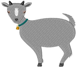 Baby Goat Embroidery Design | EmbroideryDesigns.com