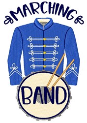 Marching Band Embroidery Design | EmbroideryDesigns.com