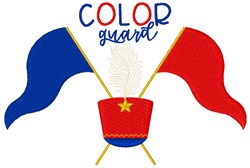 Color Guard Embroidery Design | EmbroideryDesigns.com