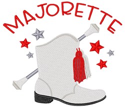 Majorette Embroidery Design | EmbroideryDesigns.com