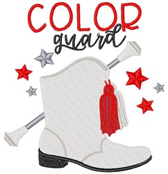Color Guard Embroidery Design | EmbroideryDesigns.com