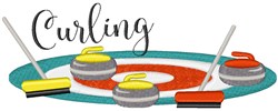Curling Embroidery Design | EmbroideryDesigns.com