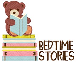 Bedtime Stories Embroidery Design | EmbroideryDesigns.com