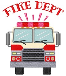 Fire Department Embroidery Design | EmbroideryDesigns.com