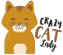 Crazy Cat Lady Embroidery Design | EmbroideryDesigns.com