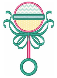 Baby Rattle Embroidery Design | EmbroideryDesigns.com