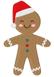 Gingerbread Man Embroidery Design | EmbroideryDesigns.com