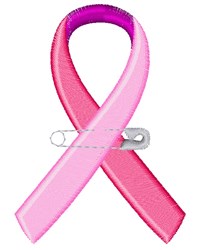 Breast Cancer Ribbon Embroidery Design | EmbroideryDesigns.com