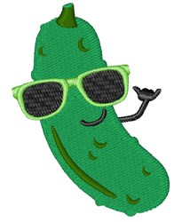 Cool Pickle Embroidery Design | EmbroideryDesigns.com