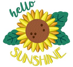 Hello Sunshine Embroidery Design | EmbroideryDesigns.com