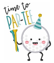 Time To Par-Tee Embroidery Design | EmbroideryDesigns.com