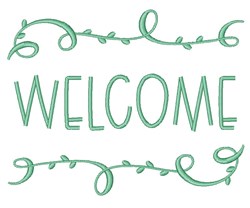 Welcome Embroidery Design | EmbroideryDesigns.com