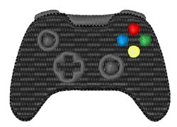 Video Game Controller Embroidery Design | EmbroideryDesigns.com