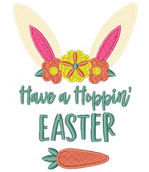 Hoppin Easter Embroidery Design | EmbroideryDesigns.com