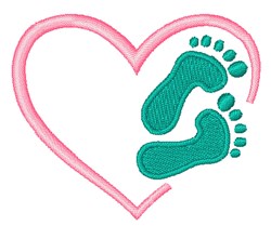 Baby Feet Embroidery Design | EmbroideryDesigns.com