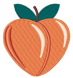 Peach Embroidery Design | EmbroideryDesigns.com