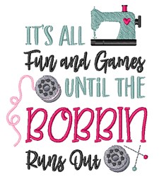Sewing Machine Bobbins Embroidery Design | EmbroideryDesigns.com