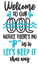 Welcome To Our Pool Embroidery Design | EmbroideryDesigns.com
