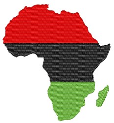 African Continent Flag Embroidery Design | EmbroideryDesigns.com