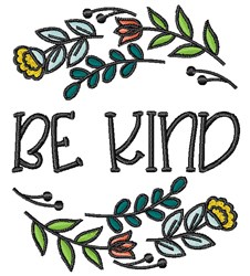 Be Kind Embroidery Design | EmbroideryDesigns.com