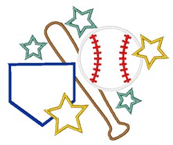 Baseball Outline Embroidery Design | EmbroideryDesigns.com
