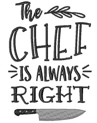 The Chef Embroidery Design | EmbroideryDesigns.com