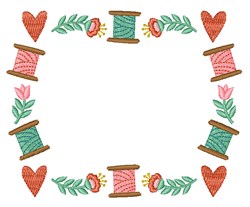 Thread Frame Embroidery Design | EmbroideryDesigns.com