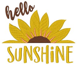 Hello Sunshine Embroidery Design | EmbroideryDesigns.com
