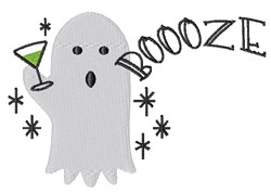 Booze Ghost Embroidery Design | EmbroideryDesigns.com