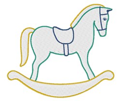 Rocking Horse Embroidery Design | EmbroideryDesigns.com