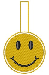 Smiley Face Bookmark Embroidery Design | EmbroideryDesigns.com