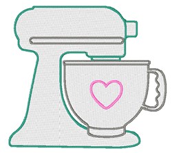 Kitchen Stand Mixer Embroidery Design | EmbroideryDesigns.com