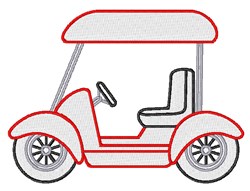 Golf Cart Embroidery Design | EmbroideryDesigns.com