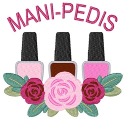 Mani-Pedis Embroidery Design | EmbroideryDesigns.com