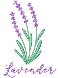 Lavender Embroidery Design | EmbroideryDesigns.com