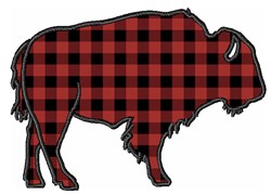 Applique Bison Embroidery Design | EmbroideryDesigns.com