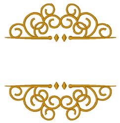 Swirl Split Embroidery Design | EmbroideryDesigns.com