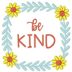 Be Kind Embroidery Design | EmbroideryDesigns.com